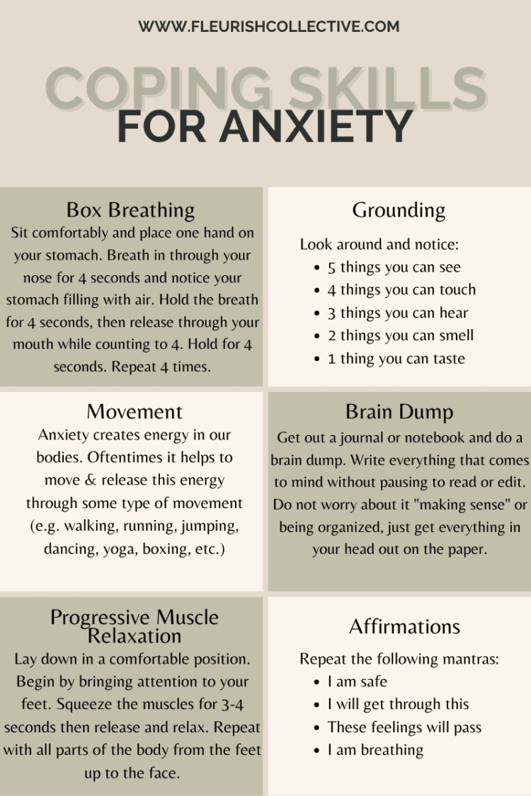 How To Cope With Anxiety | Fleurish Collective