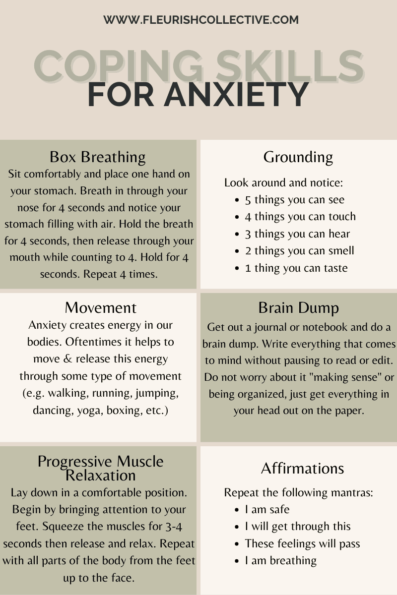 How To Cope With Anxiety | Fleurish Collective
