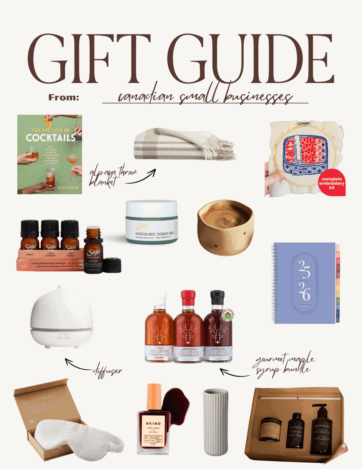 16 Best Canadian-Made Gifts from Small Businesses in Canada | Fleurish ...