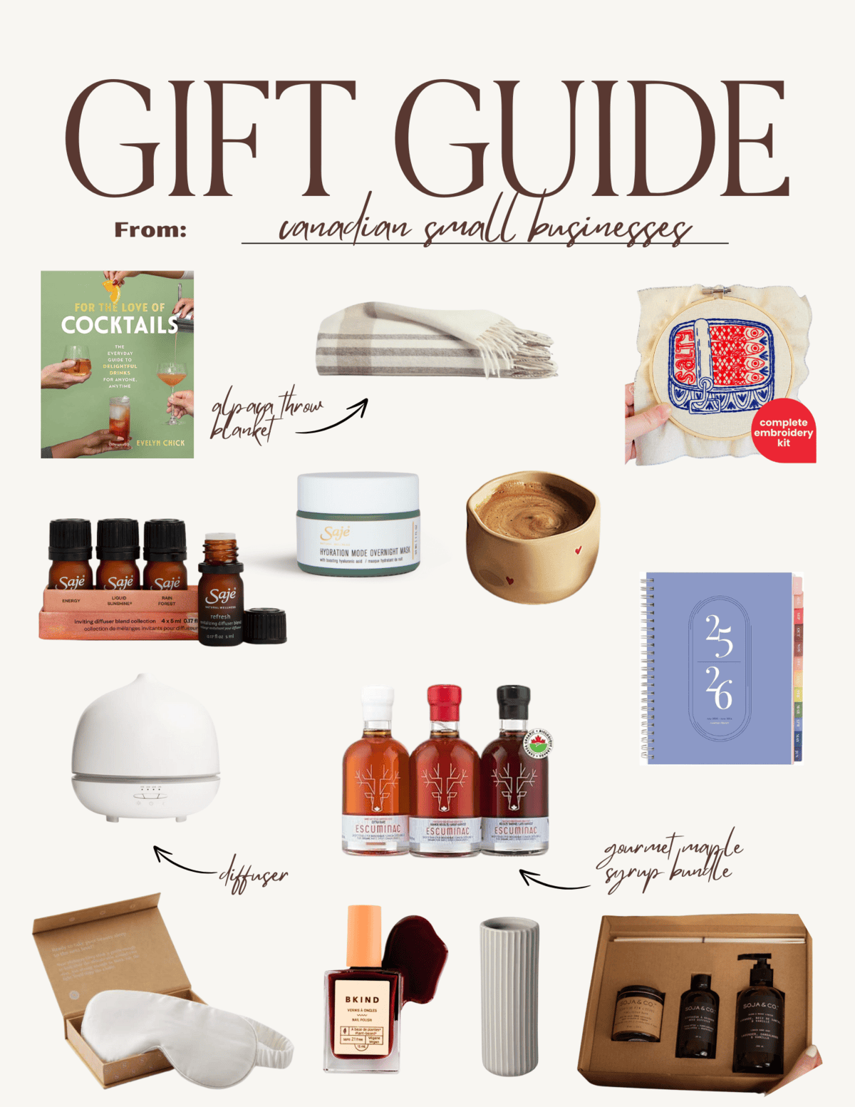 16 Best Canadian-Made Gifts from Small Businesses in Canada | Fleurish ...