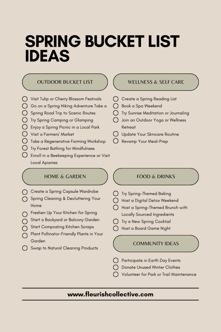 35+ Spring Bucket List Ideas Every Canadian Will Enjoy | Fleurish ...